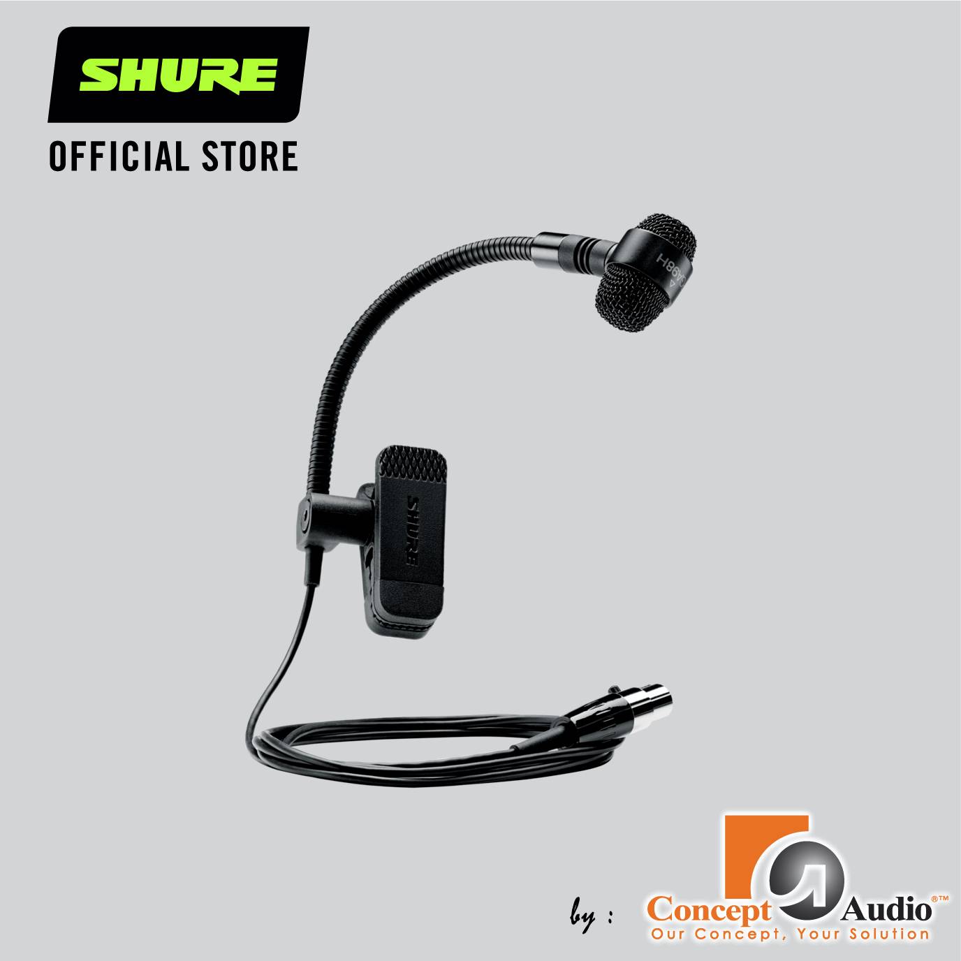 SHURE PGA98H-LC Cardioid Condenser Instrument Clip Microphone