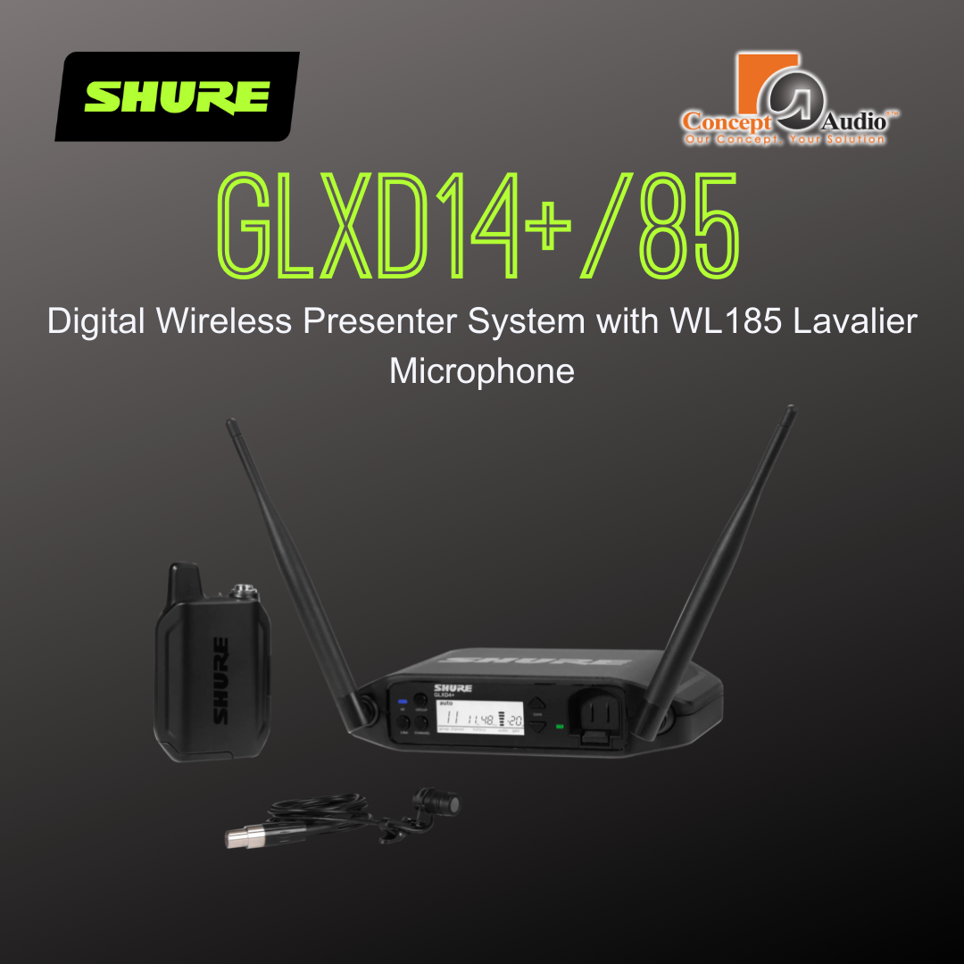 GLXD14+/85 Digital Wireless Presenter System with WL185 Lavalier Microphone