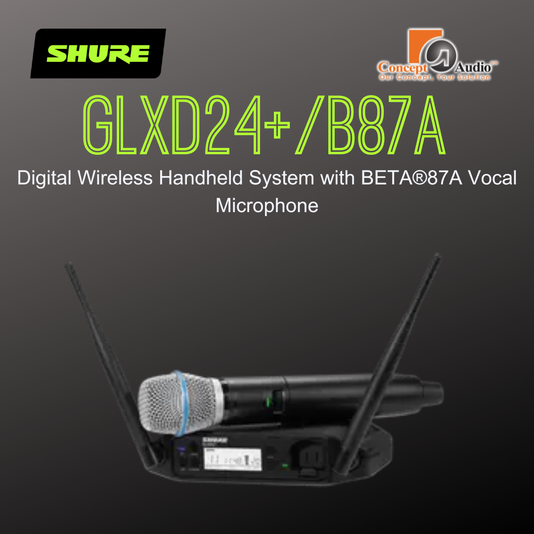 GLXD24+/B87A Digital Wireless Handheld System with BETA®87A Vocal Microphone