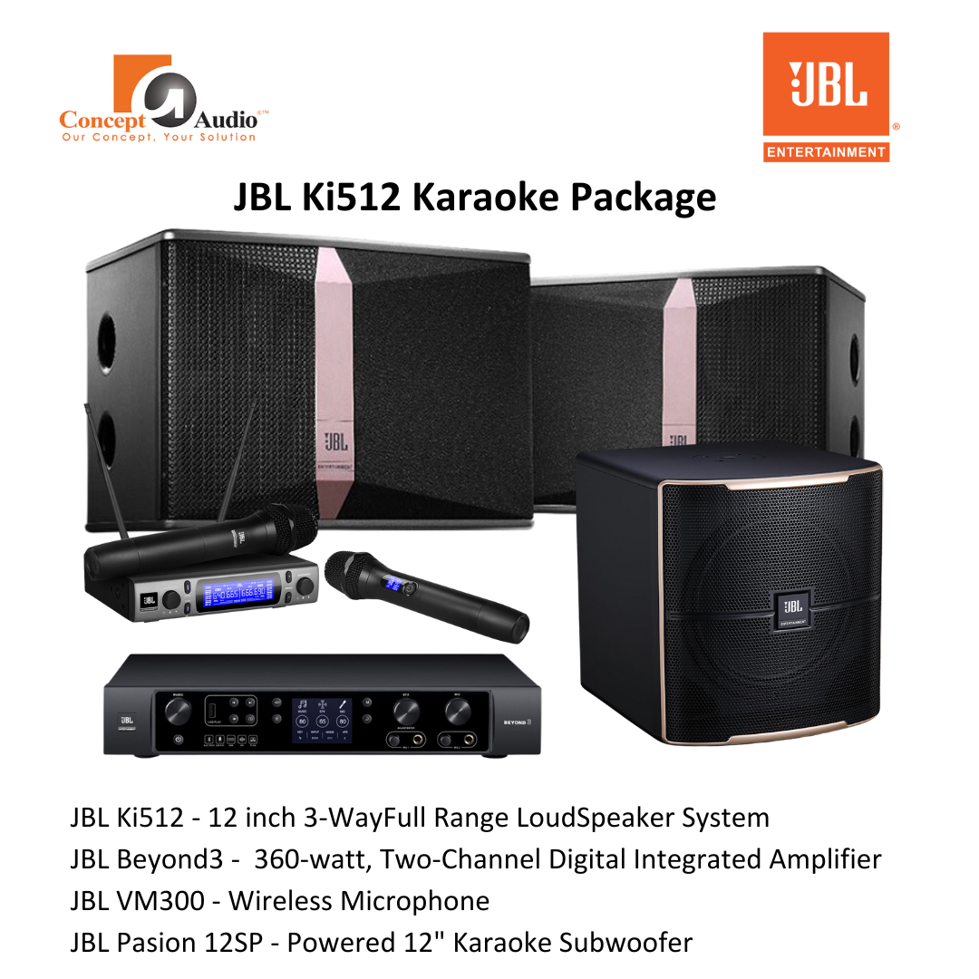 JBL Ki512 Karaoke Package
